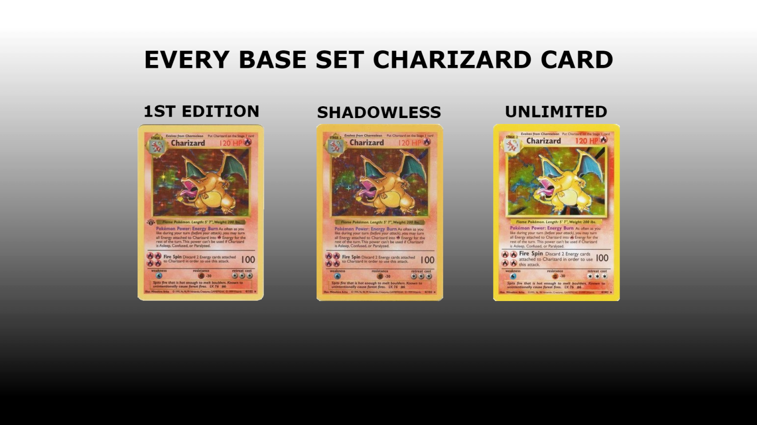 Shadowless Pokemon Cards